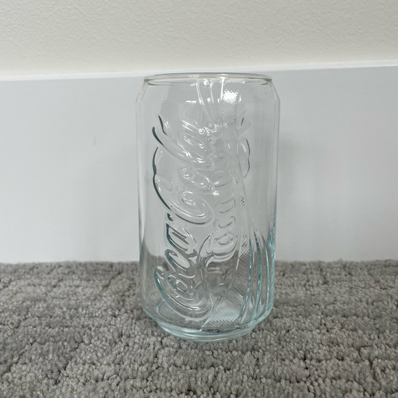 Coca Cola | Dining | Vintage Cocacola Can Shaped Glass Cup Clear See ...